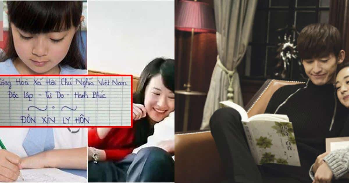 Biết bố ngoại tình, cô con gái 12 tuổi giấu mẹ lén viết đơn ly hôn để thử lòng bố và cái kết há ...